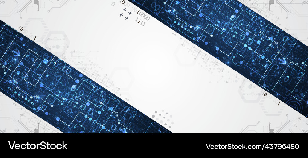 Abstract technology background communication Vector Image