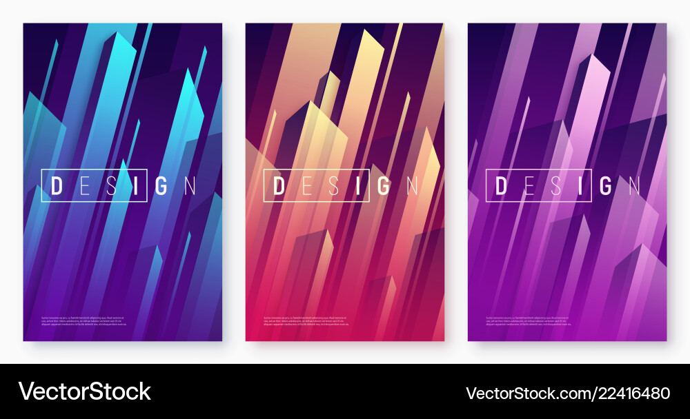 Dynamic Geometric Backgrounds Royalty Free Vector Image