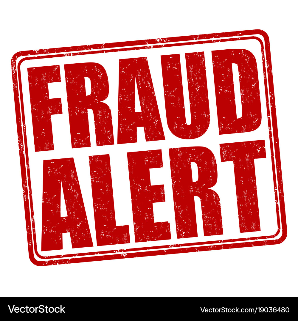 Fraud alert stamp Royalty Free Vector Image - VectorStock