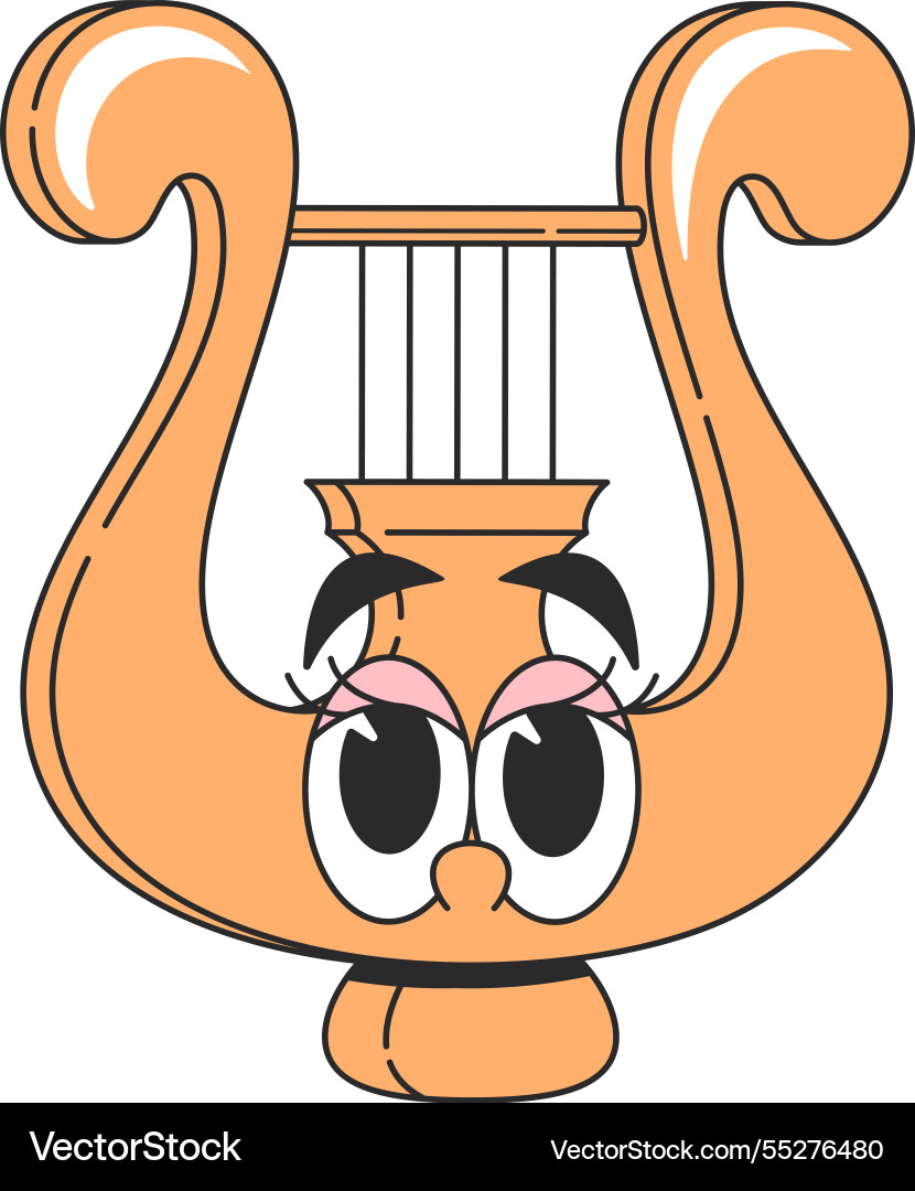 Harp patrick day music instrument Royalty Free Vector Image