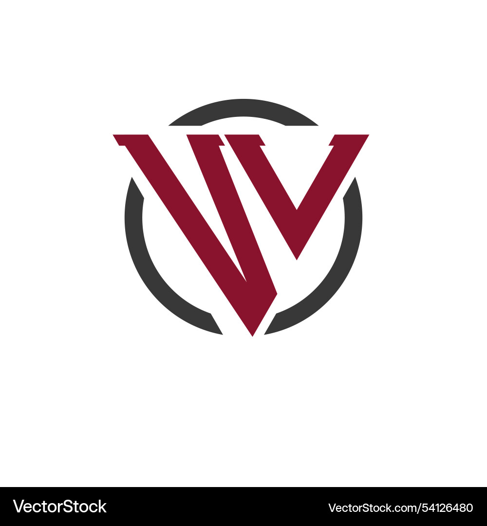 Letter vl monogram logo in bold triangle design Vector Image