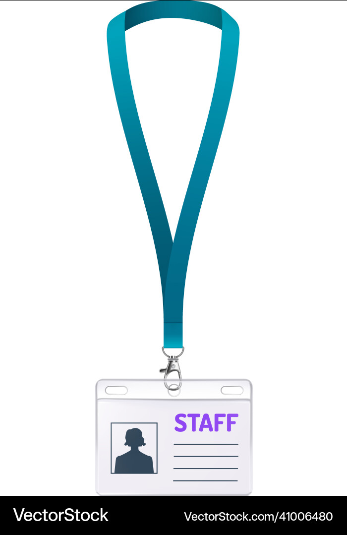 Personal Id Card Lizenzfreies Vektorbild - VectorStock