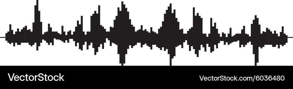 Sound wave Royalty Free Vector Image - VectorStock