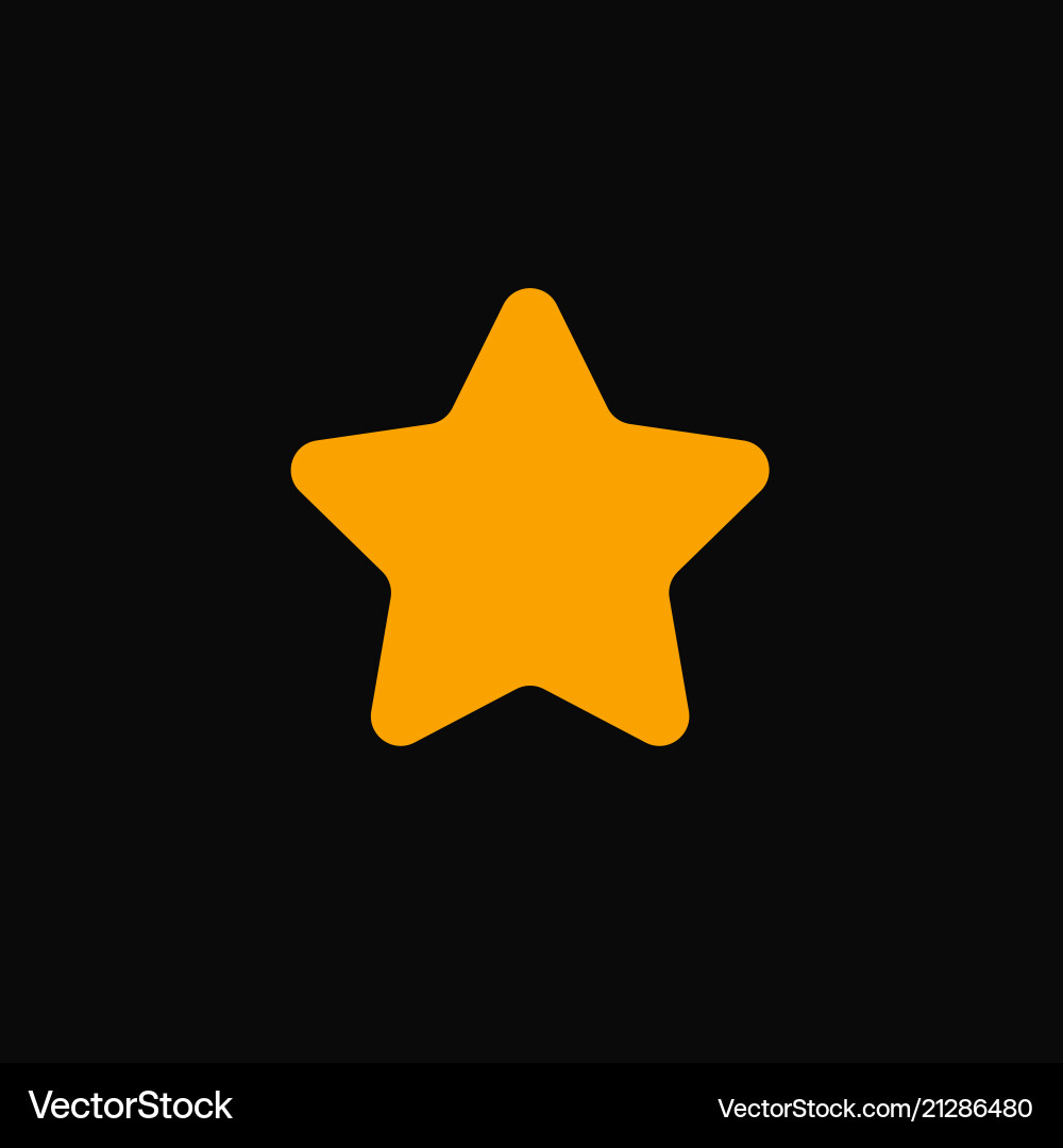 Star with round corners Royalty Free Vector Image