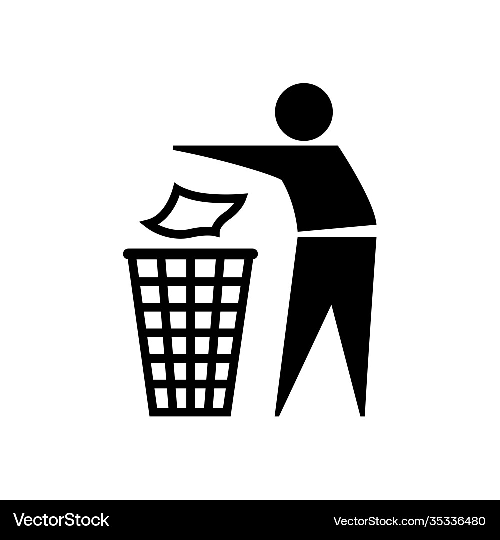 Symbol do not waste Royalty Free Vector Image - VectorStock