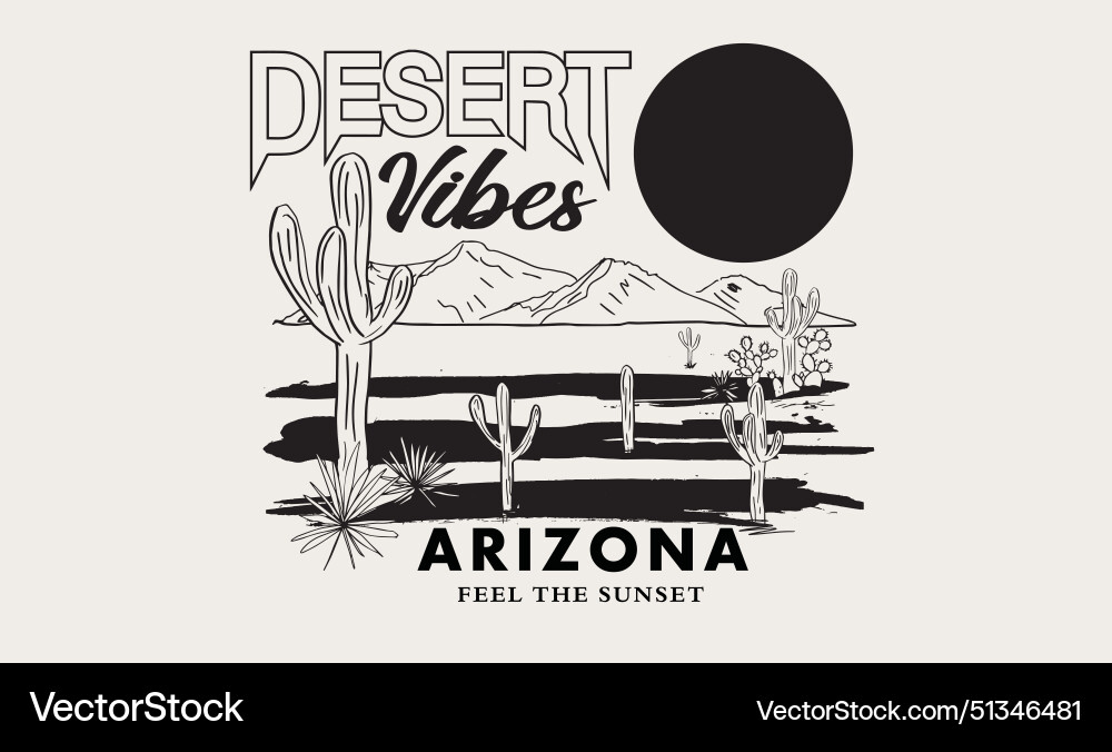 Arizona t-shirt design Royalty Free Vector Image