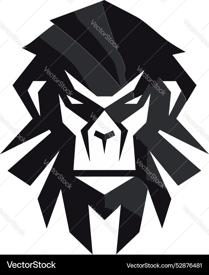 Baboon profile symbol tribal baboon logo Vector Image