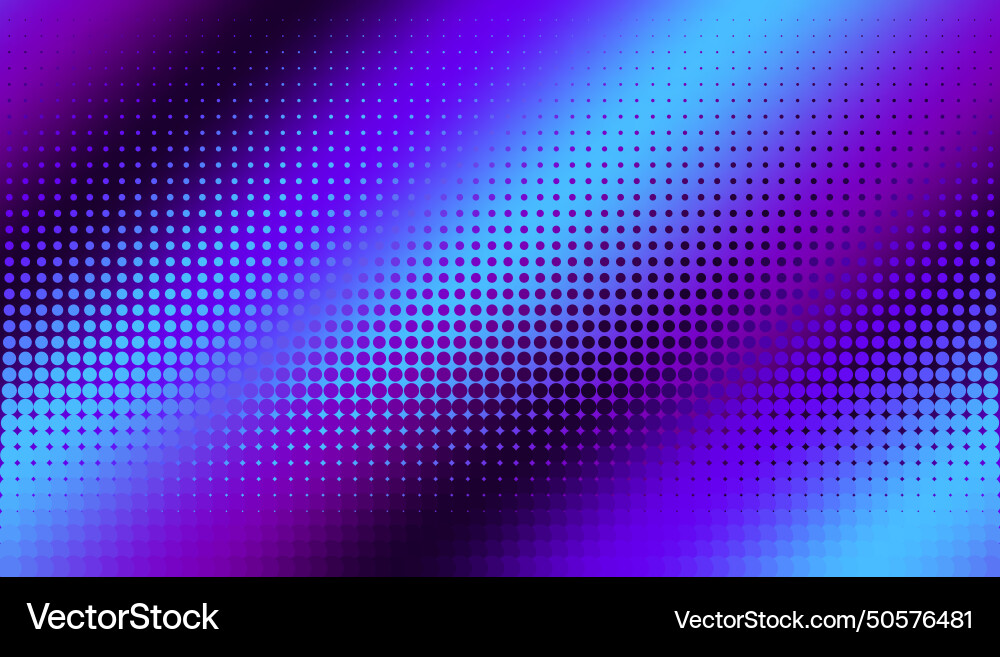 Blue gradient halftone dots background Royalty Free Vector