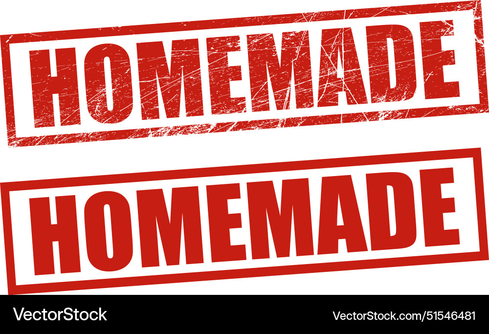 Homemade stamp seal design Royalty Free Vector Image