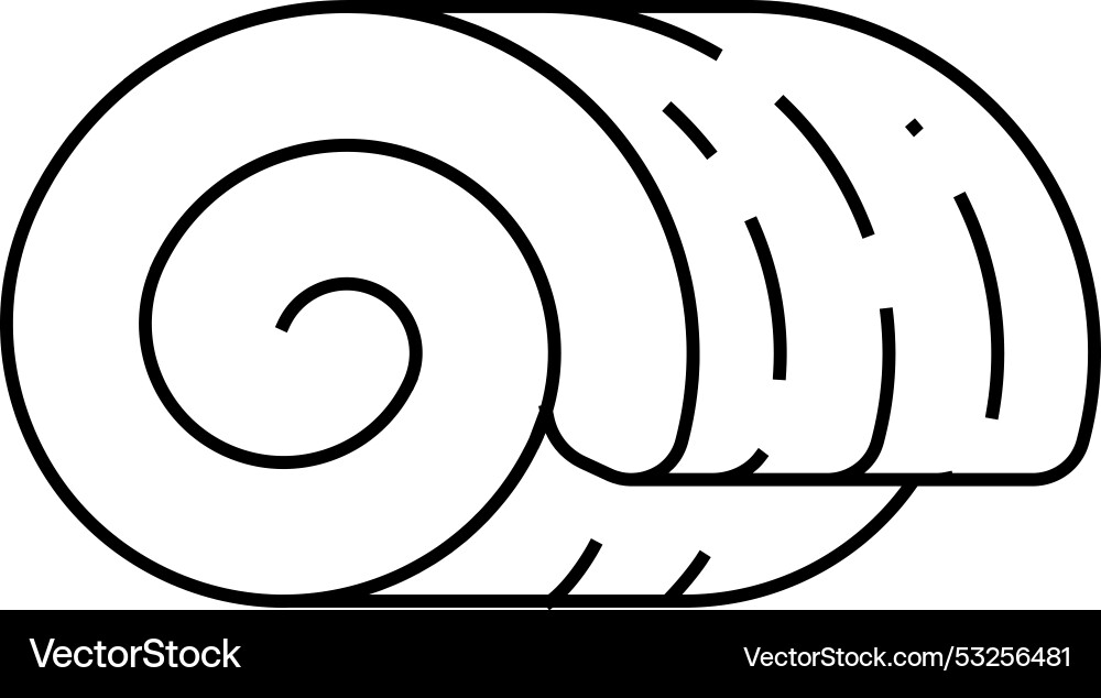 Insulation and house wrap line icon Royalty Free Vector