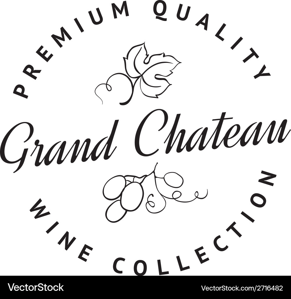 Logo of winery Royalty Free Vector Image - VectorStock