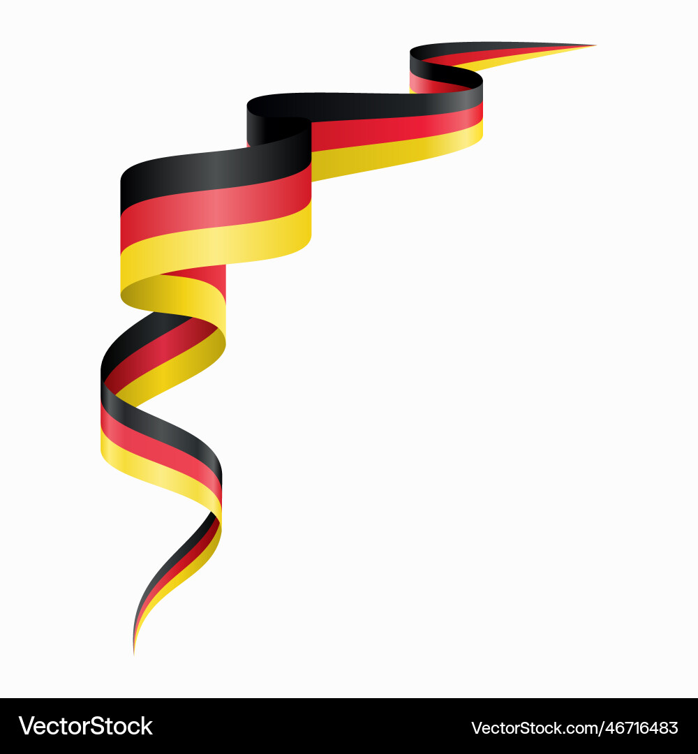 German flag wavy abstract background Royalty Free Vector