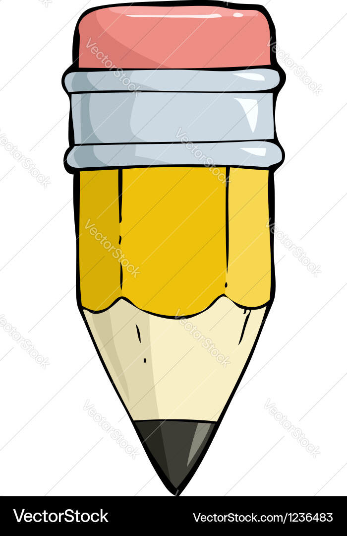 Small pencil Royalty Free Vector Image - VectorStock