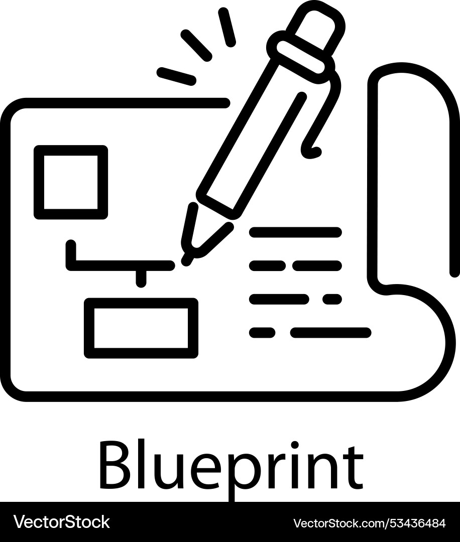 Blueprint Royalty Free Vector Image - VectorStock