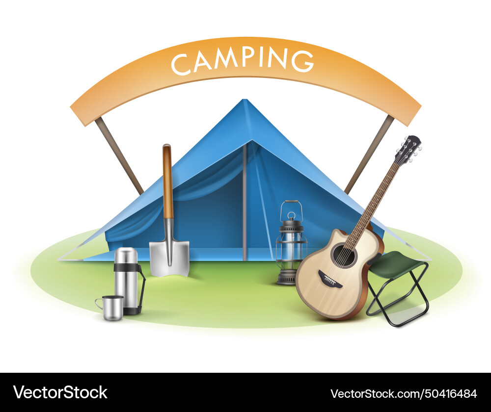 Camping zone Royalty Free Vector Image - VectorStock