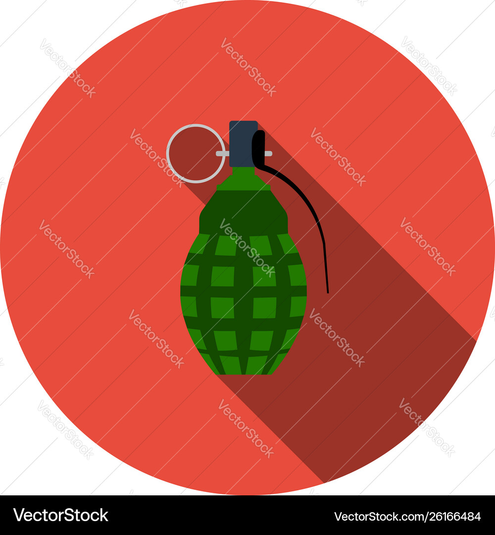 Defensive grenade icon Royalty Free Vector Image