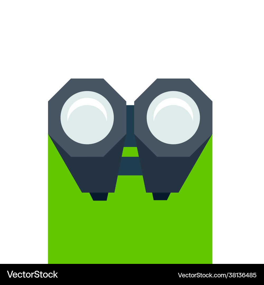 Birdwatching icon binoculars isolated o white Vector Image