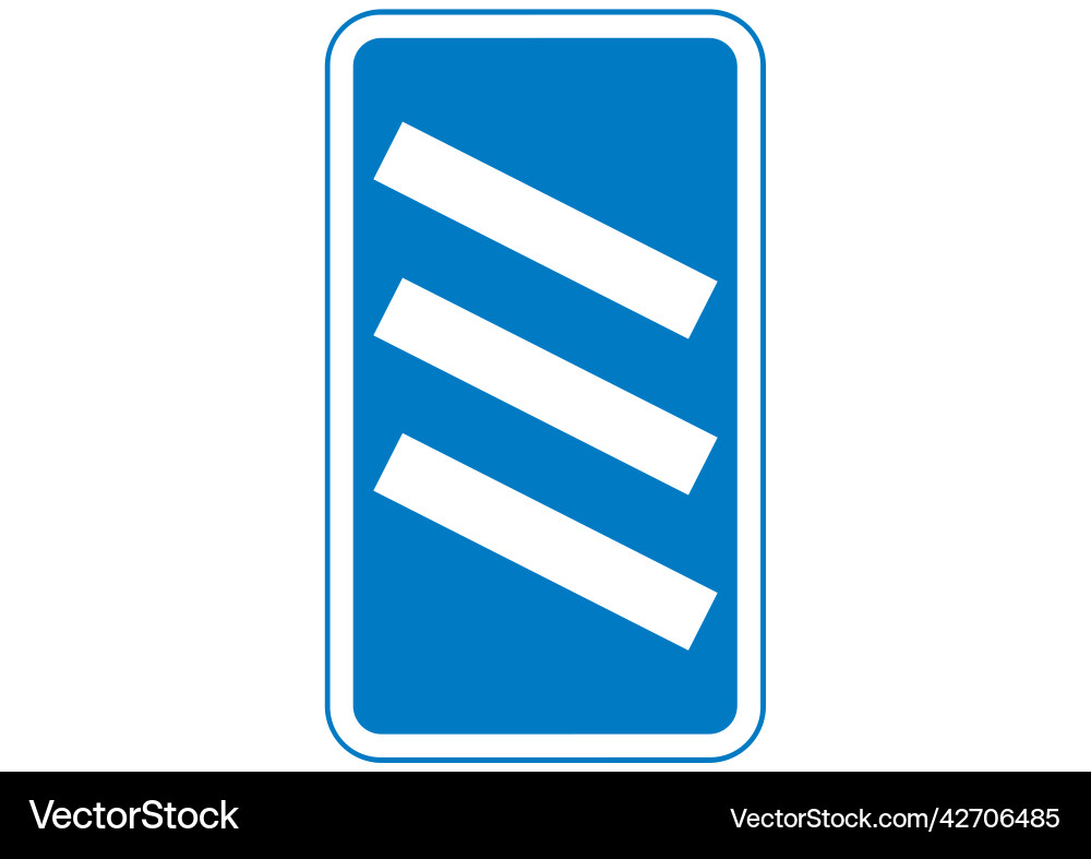 Exit marker Royalty Free Vector Image - VectorStock