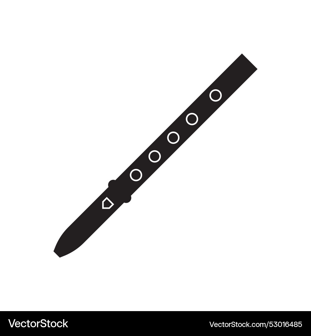 Flute icon Royalty Free Vector Image - VectorStock