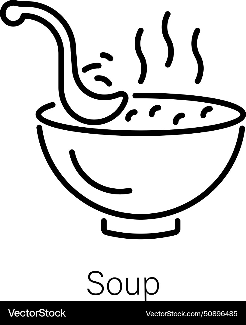 Soup Royalty Free Vector Image - VectorStock