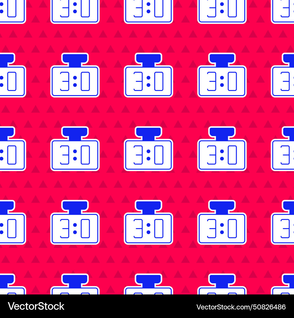 Blue sport mechanical scoreboard and result Vector Image