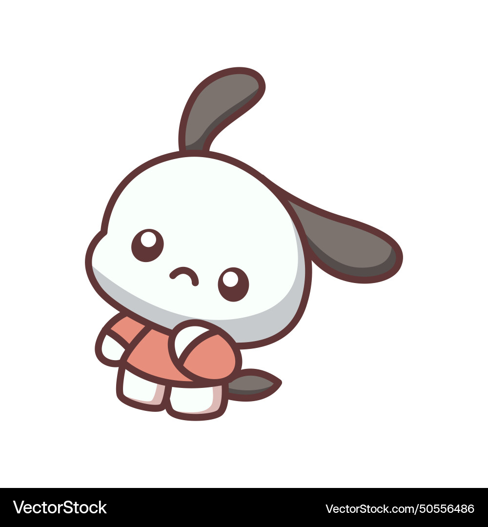 Cute dog character design Royalty Free Vector Image