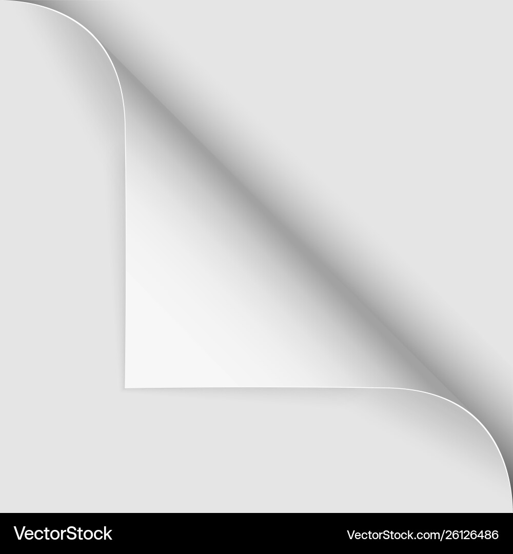 Empty paper sheet Royalty Free Vector Image - VectorStock