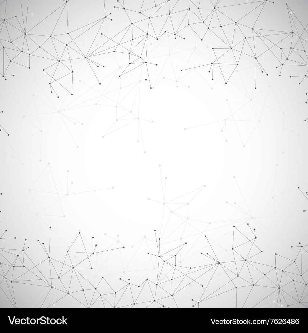 Geometric grey background molecule Royalty Free Vector Image