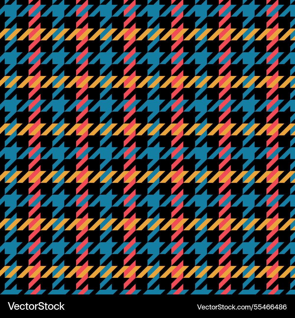 Houndstooth or dogtooth pattern Royalty Free Vector Image