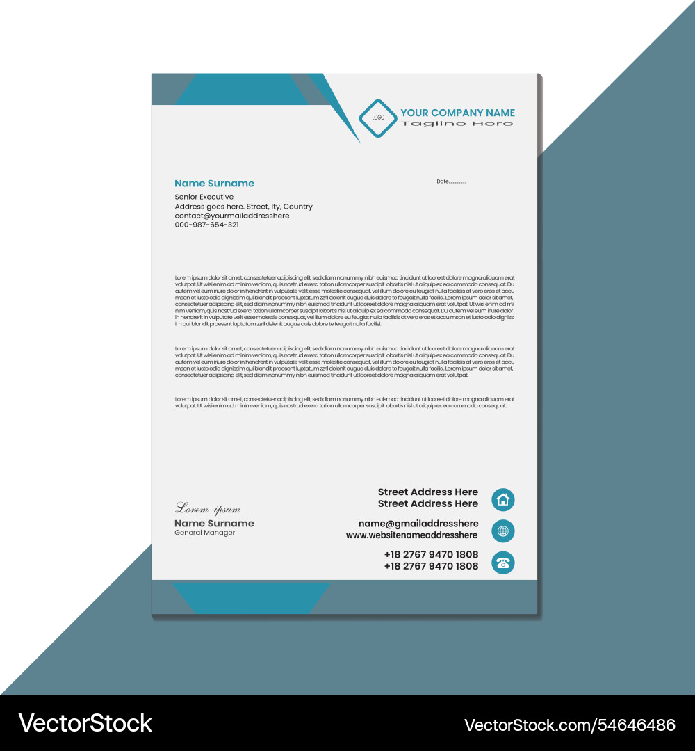 Entwurfsvorlage für ein Unternehmen Lizenzfreier Vektor