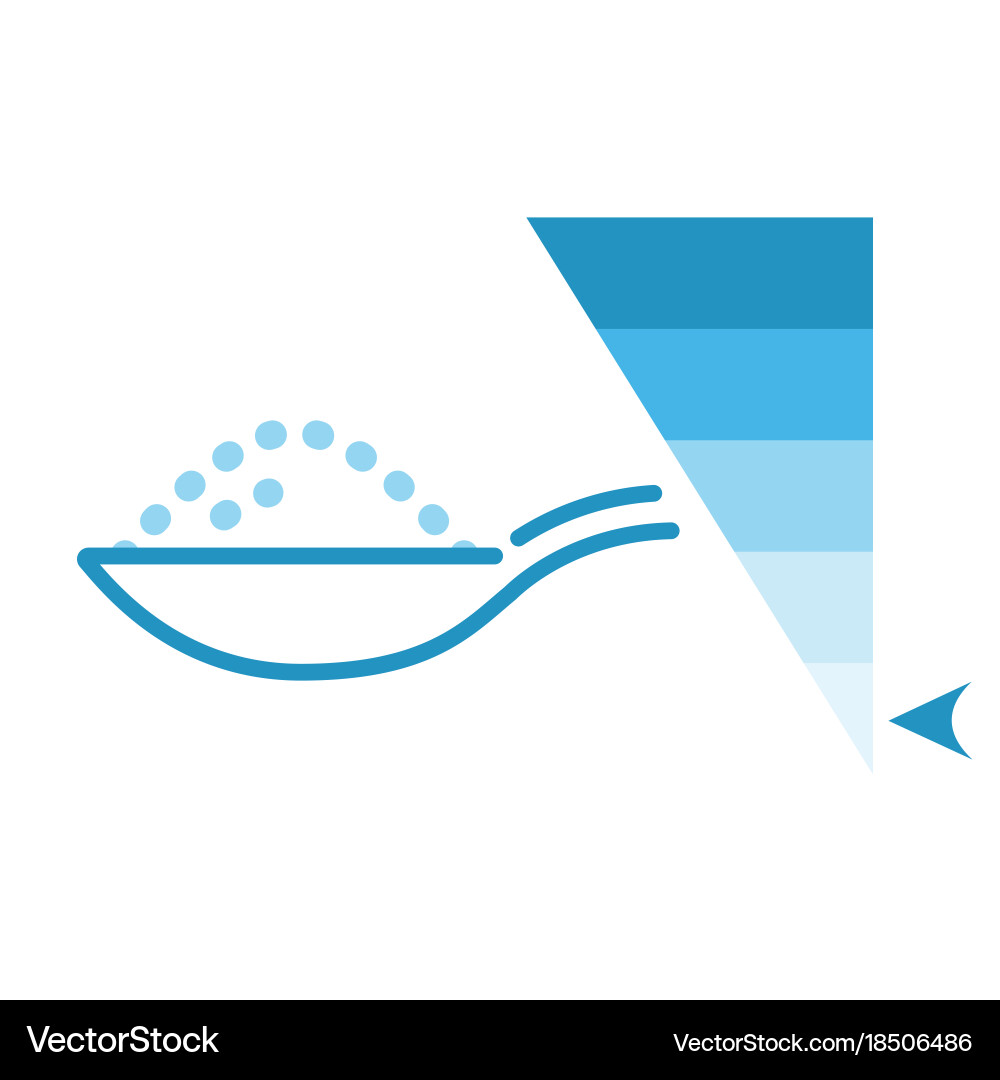 Level indicator sugar Royalty Free Vector Image