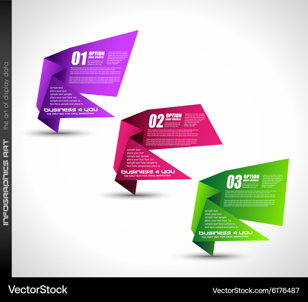 Clean infographic layout template for data Vector Image
