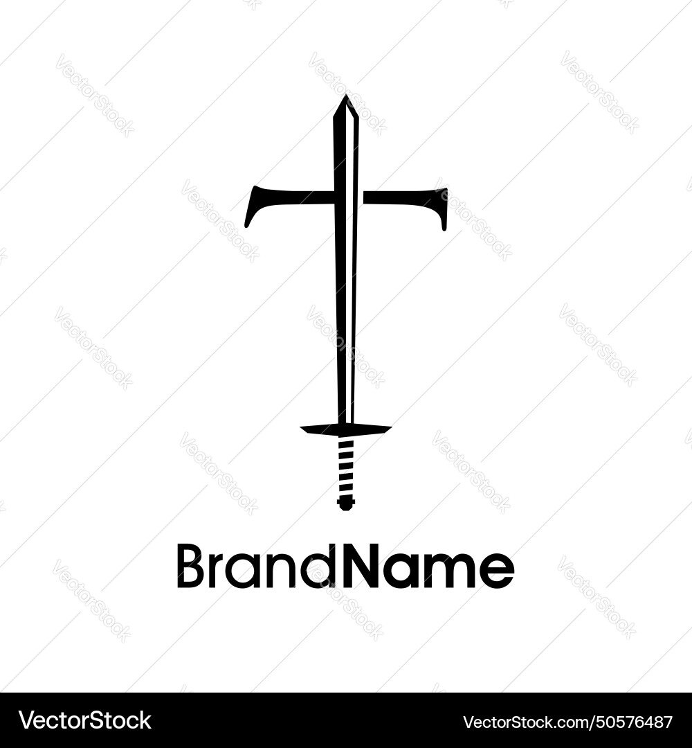 Luxury initial t sword logo – Royalty-Free Vector | VectorStock