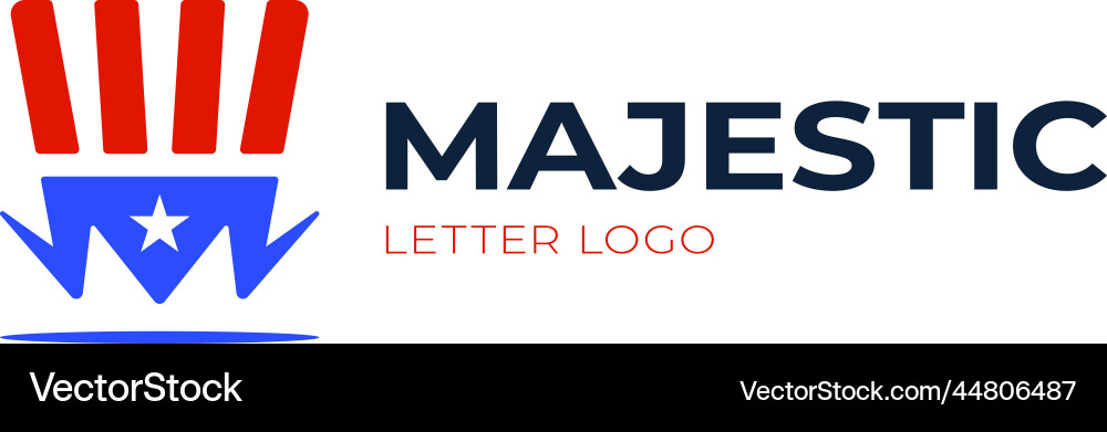 Magic hat with letter logo design inspiration Vector Image