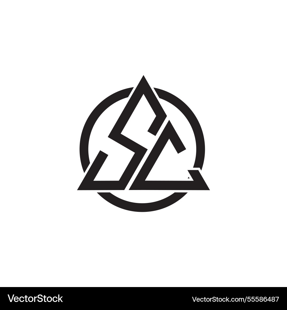 Sco letter logo Royalty Free Vector Image - VectorStock