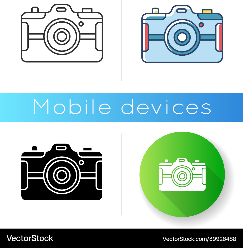 Digital still camera icon photography tool Vector Image