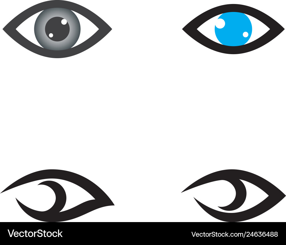 Eye Care Icon - Medical Logo Royalty Free Vector Image