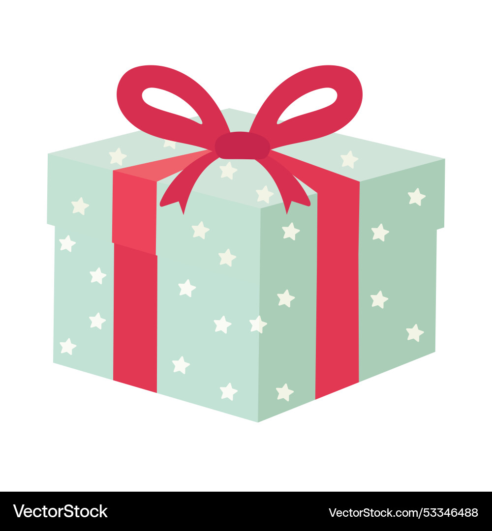 Gift box colorful present Royalty Free Vector Image
