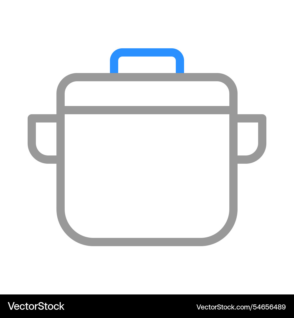 Cooking pot icon concept of kitchen Royalty Free Vector