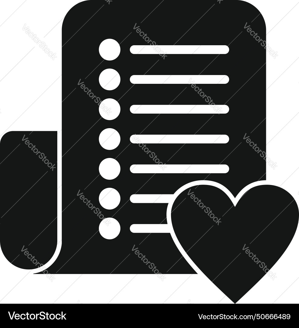 Desire items love shop icon simple Royalty Free Vector Image