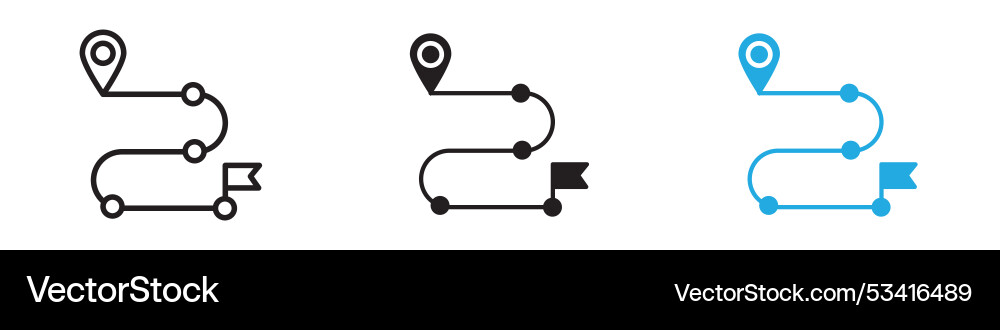 Roadmap icon Royalty Free Vector Image - VectorStock