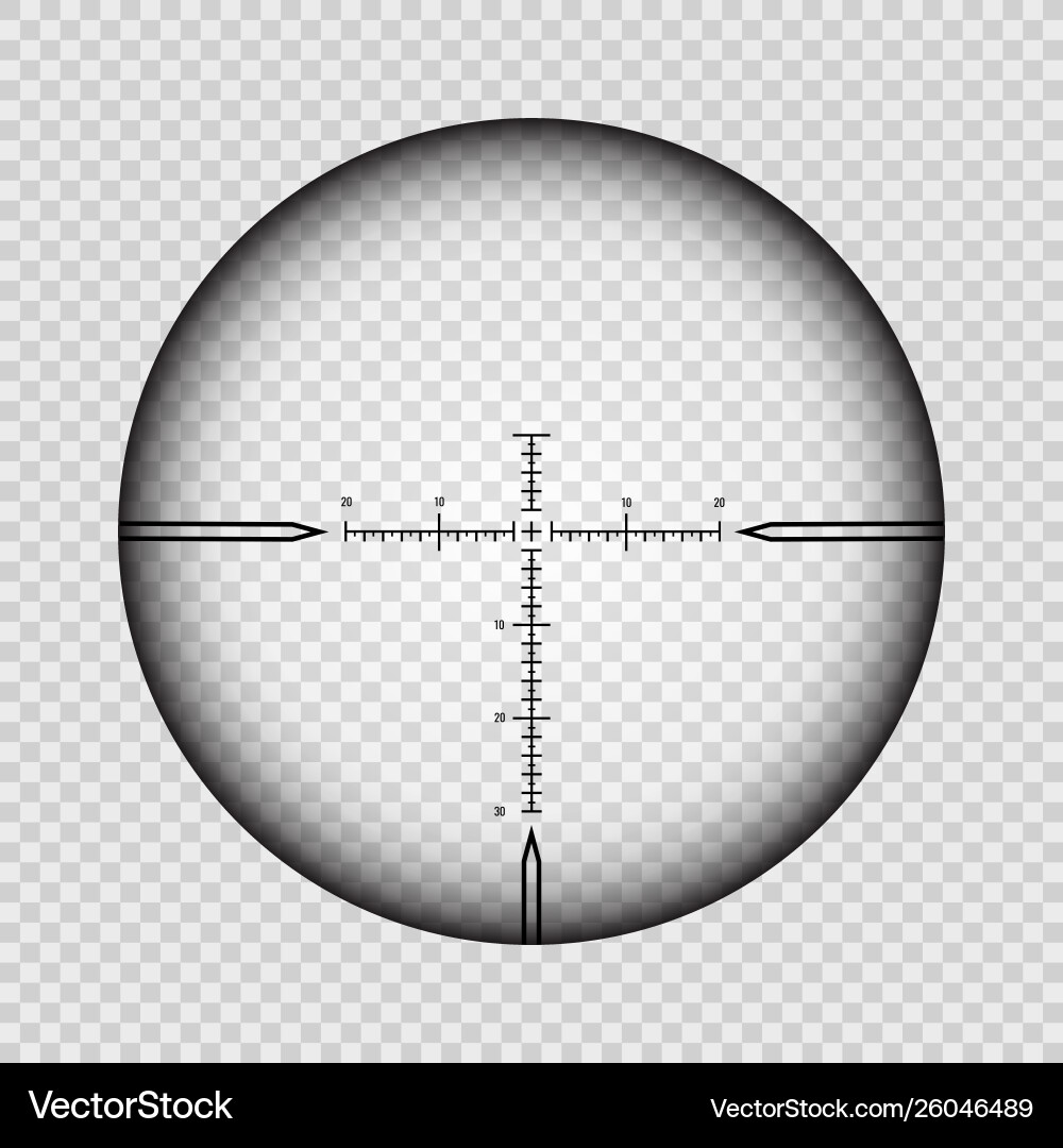 Sniper scope cross Royalty Free Vector Image - VectorStock