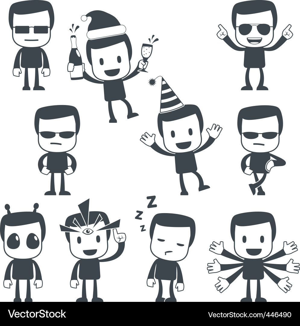 Business Character Icon Royalty Free Vector Image