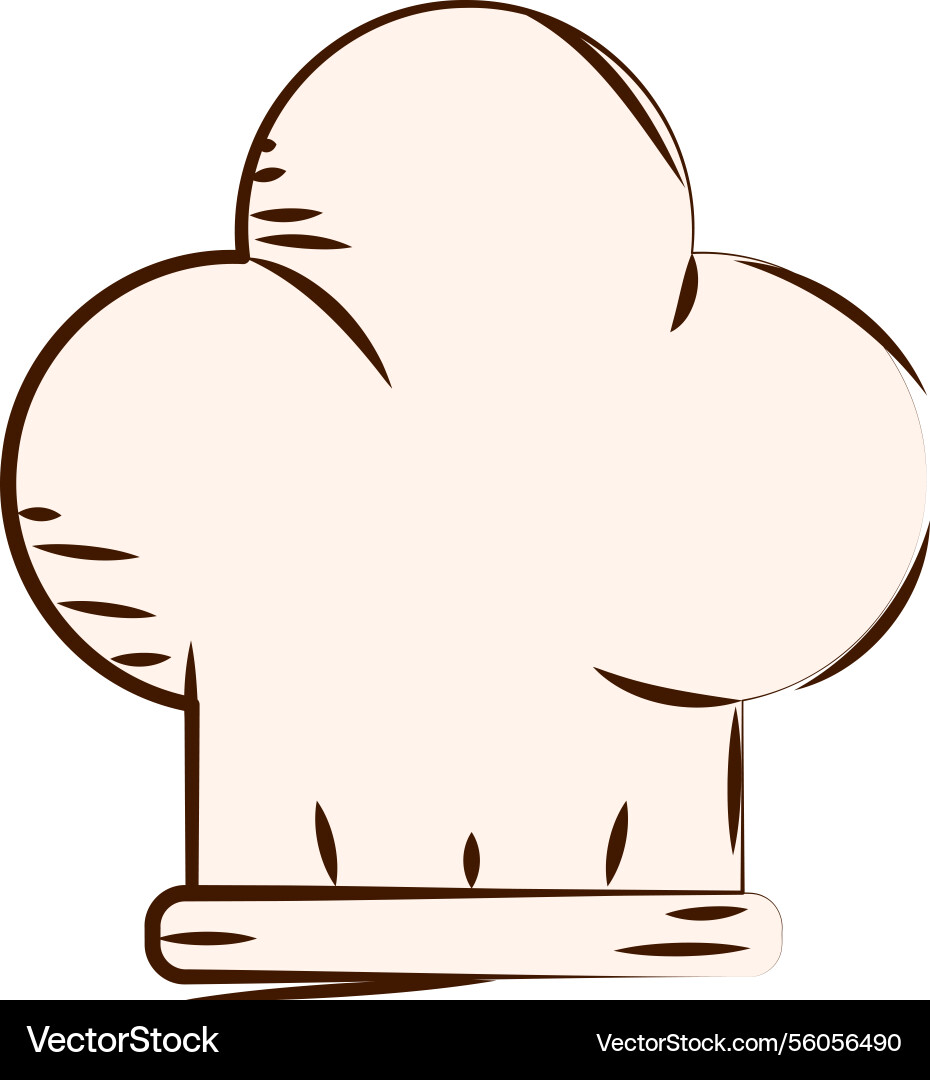 Chef hat cartoon icon Royalty Free Vector Image