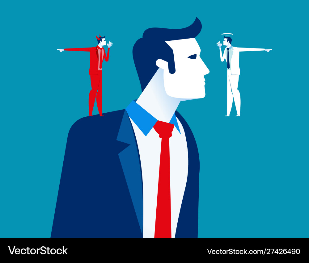 Decision making business people concept Royalty Free Vector