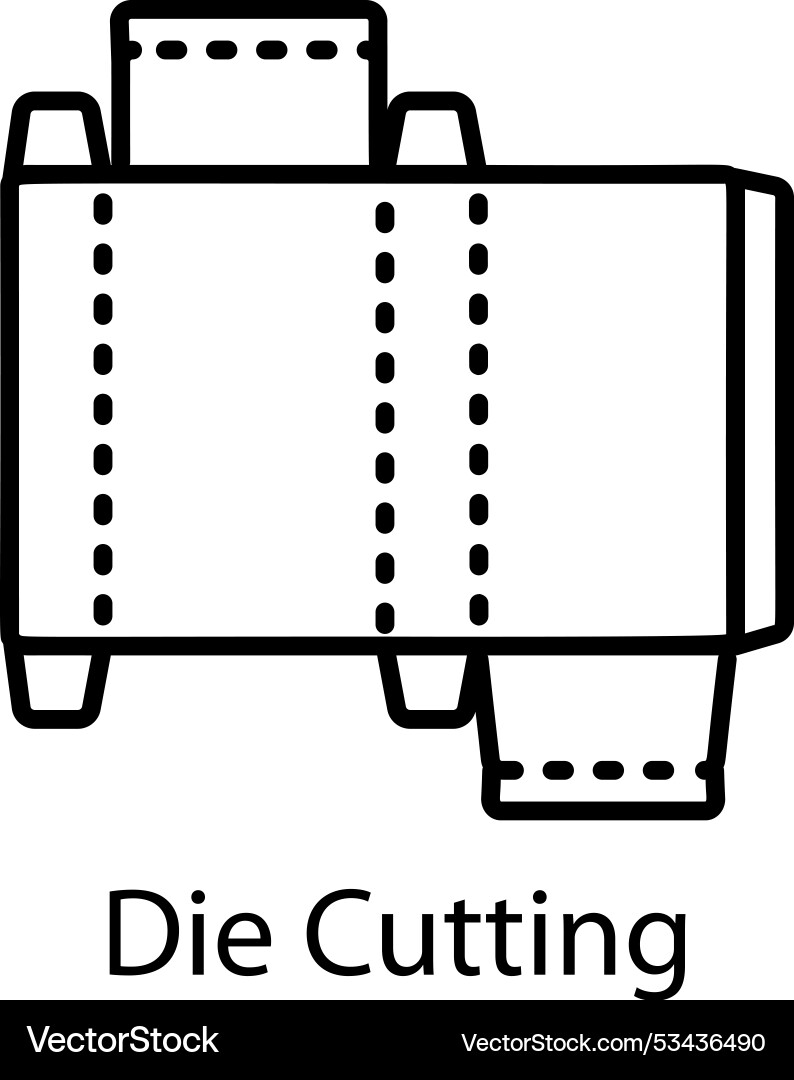 Die cutting Royalty Free Vector Image - VectorStock