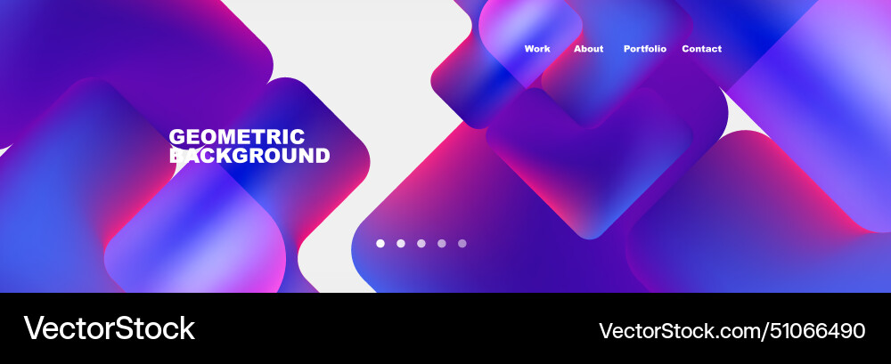 Geometric pattern with purple and electric blue Vector Image