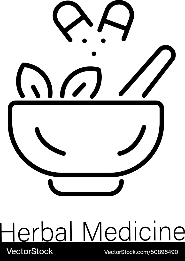 Herbal medicine Royalty Free Vector Image - VectorStock