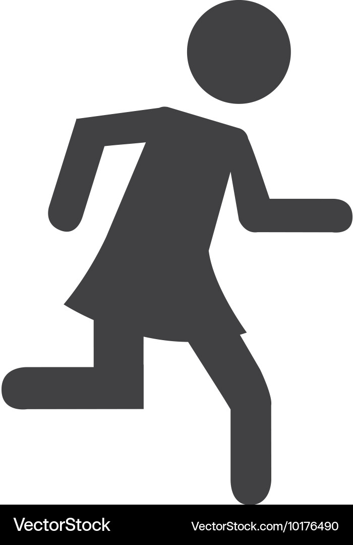 Human figure person running Royalty Free Vector Image