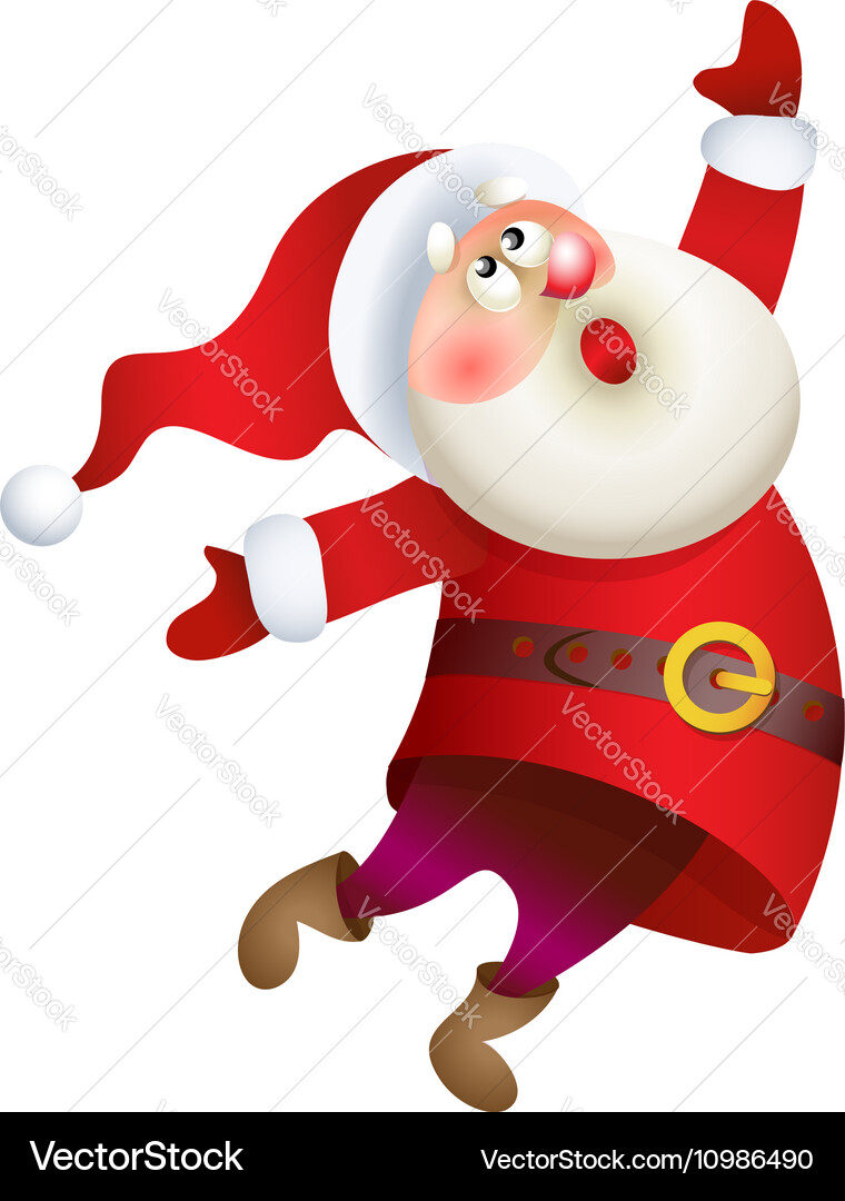 Santa claus singing christmas song Royalty Free Vector Image